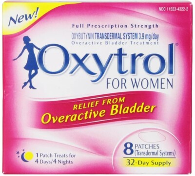 Oxytrol Women Overactive Bladder Control Transdermal Patch 8 Count 32 ...