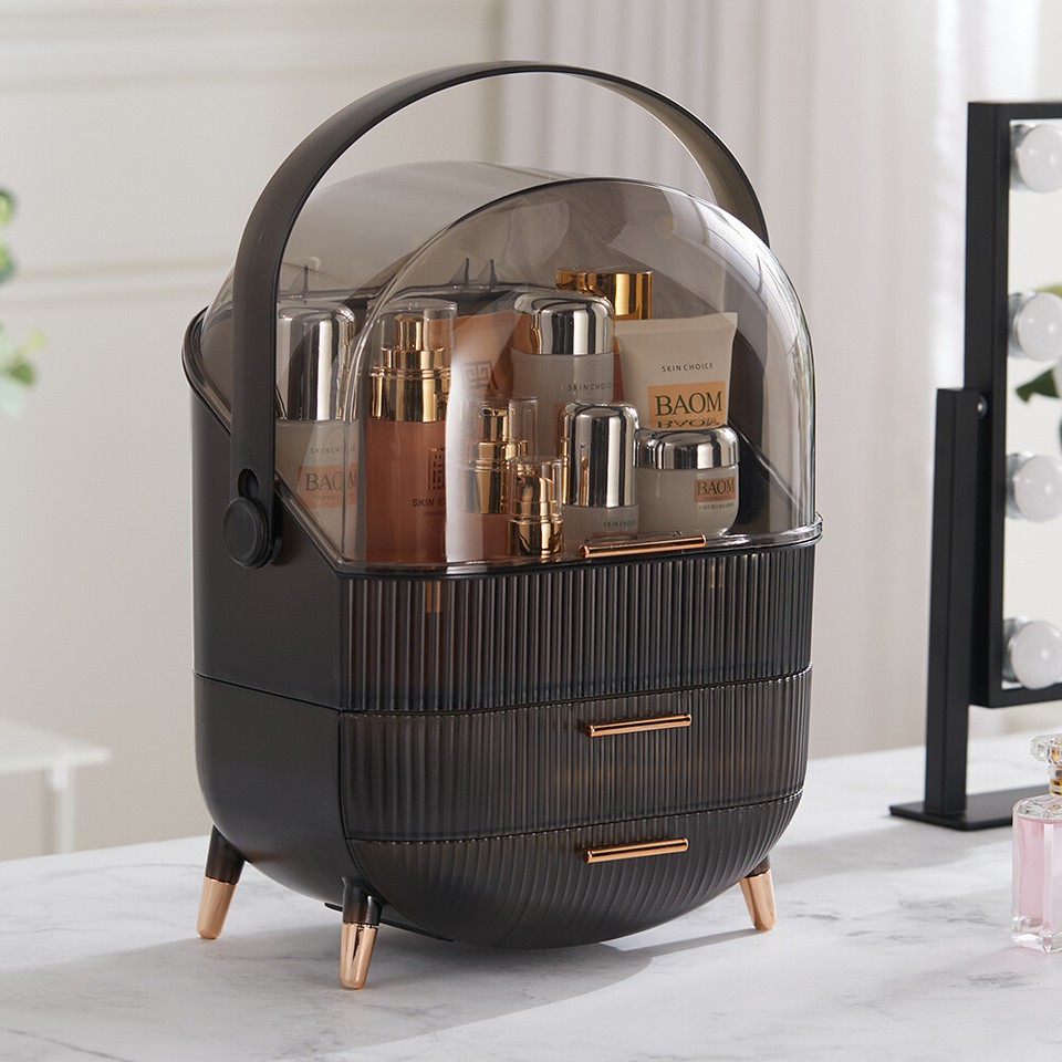 LARGE MAKEUP COSMETIC ORGANISER DRESSING TABLE MAKE UP HOLDER TIDY ...