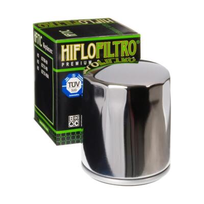 Hiflo Chrome Oil Filter for Harley 1690 Dyna Street Bob Limited 103 ...