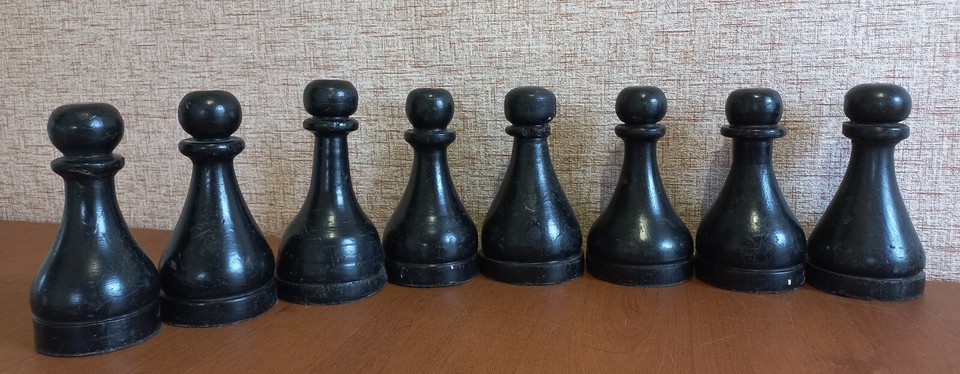 Vintage Soviet Huge Chess Set, Large Wooden Chess, 1960s, antique ...