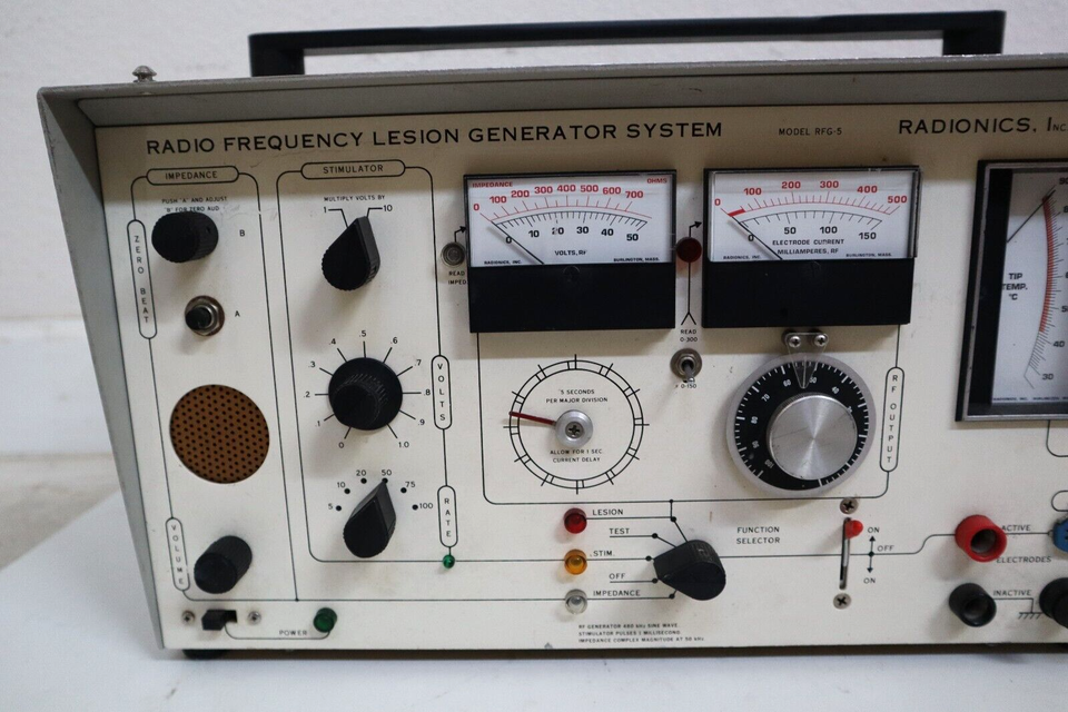 Radionics RFG-5 Radio Frequency Lesion Generator System - Untested | eBay