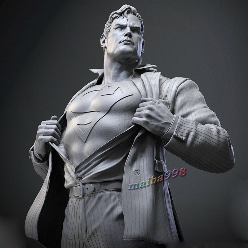 1/6 34cm Superman 3D Print GK Figure Model Kit Unpainted Unassembled ...