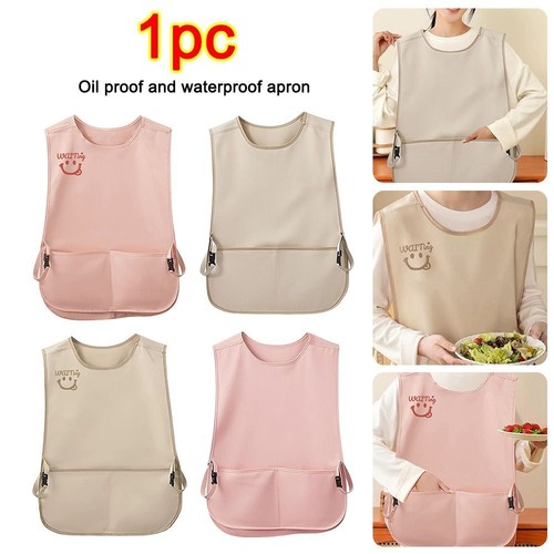 Vest Style Sleeveless Apron Waterproof Kitchen Aprons for Cooks and ...