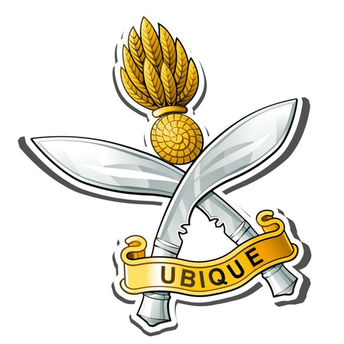 QUEEN'S GURKHA ENGINEERS STICKER - BRITISH ARMY - 36 ENGINEER REGIMENT ...