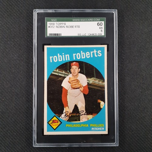 1959 Topps #352 Robin Roberts SGC 5 Excellent Philadelphia Phillies! | eBay