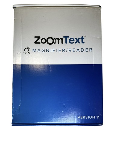 Zoomtext version 11 magnifier reader New Sealed | eBay
