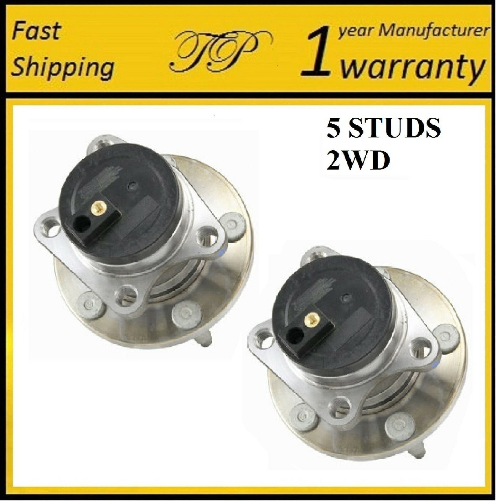 REAR Wheel Hub Bearing Assembly For 2007-2010 FORD EDGE 2WD (PAIR) | eBay