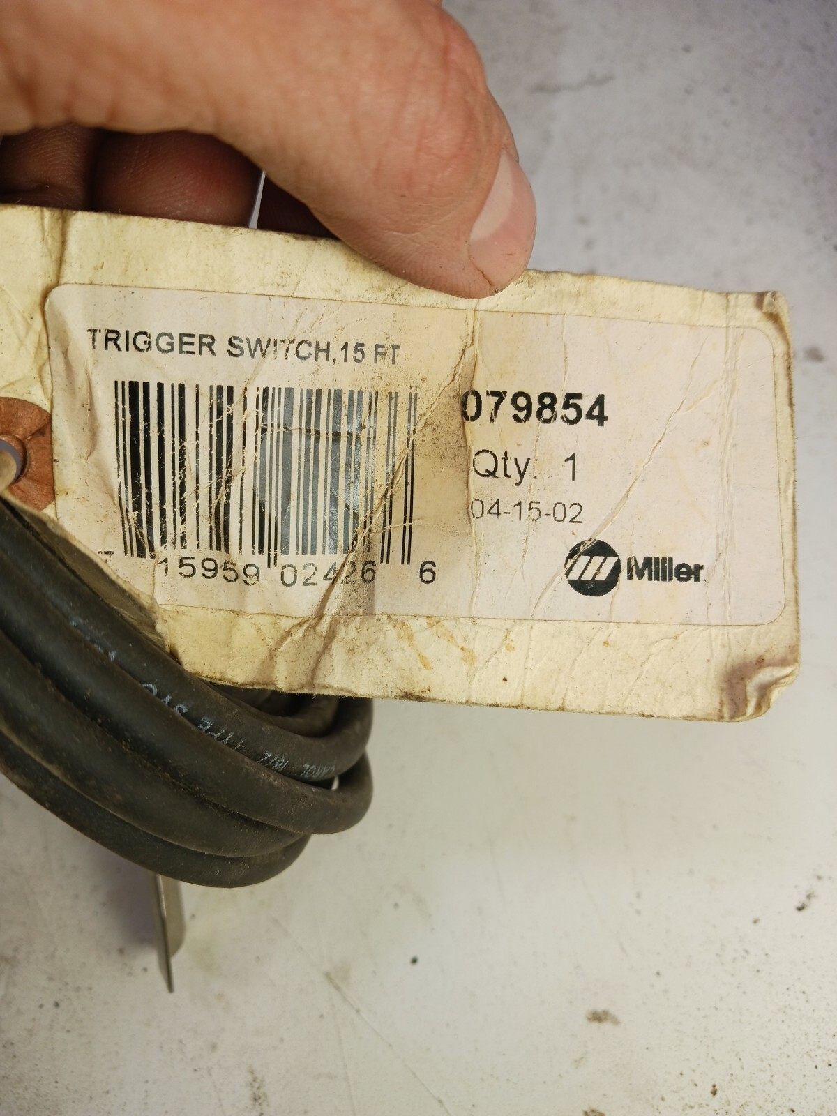 MILLER ELECTRIC TIG Remote Finger Control 15 Ft | eBay