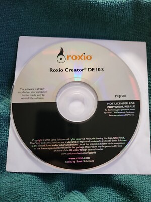 Roxio Creator DE 10.3 Software To Create Or Burn Cd's And Dvd's | eBay