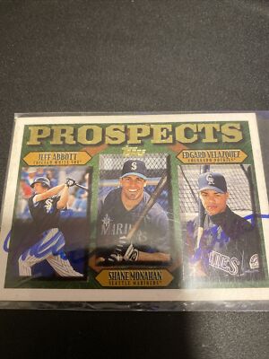 1997 Topps Prospects Jeff Abbott And Edgard Velazquez Duel Autographed ...
