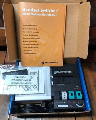 Plantronics Vista MX10/A Headset Switcher | eBay