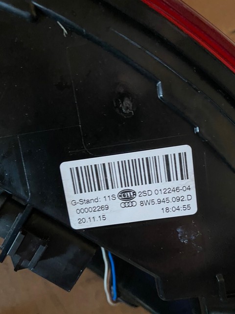 Tail Light Assembly Audi A4 Left 17 8W5945091 for sale online | eBay