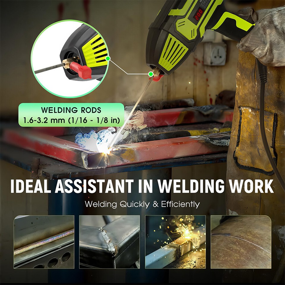 Electric Welding Machine Handheld Welder Gun Portable 1/25''-1/8 ...