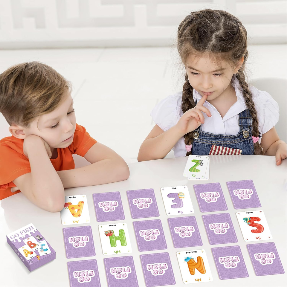 Go Fish Card Games for Kids Toddlers,Educational Alphabet Flash ABC Go ...