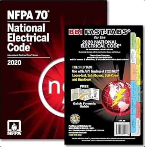 NFPA 70 NEC National Electrical Code 2020 Paperback with BBI Fast-Tabs ...