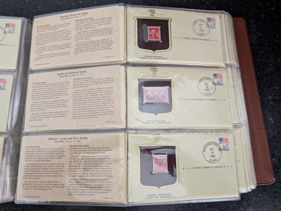 Historic Stamps Of America Postal Commemorative Society 200 Stamps ...