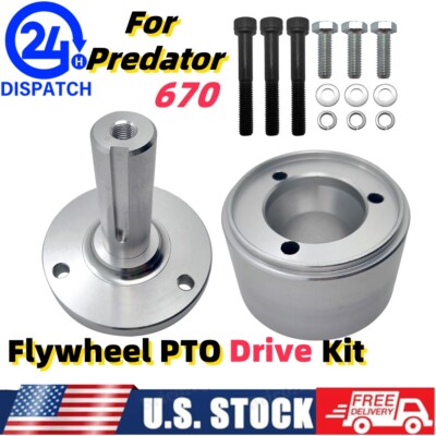 Flywheel PTO Drive Kit For Predator 670 V-twin Engine Adapter Coupler ...