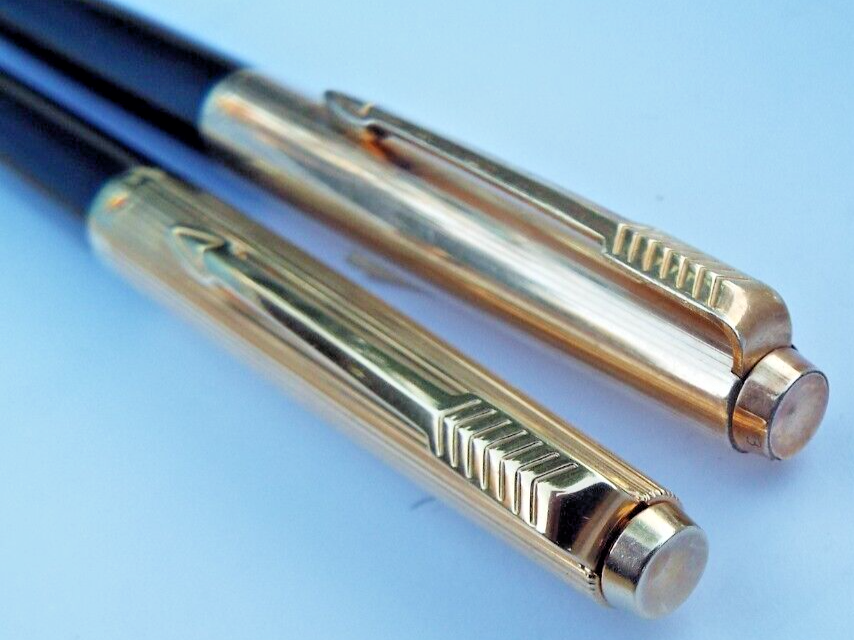 Parker 45 Gold filled 0.9mm lead pencil Gold plated Ballpoint Pen Black ...