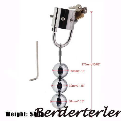 Heavy Stainless Steel Chastity Scrotum Pendant Rings Chastity Device ...