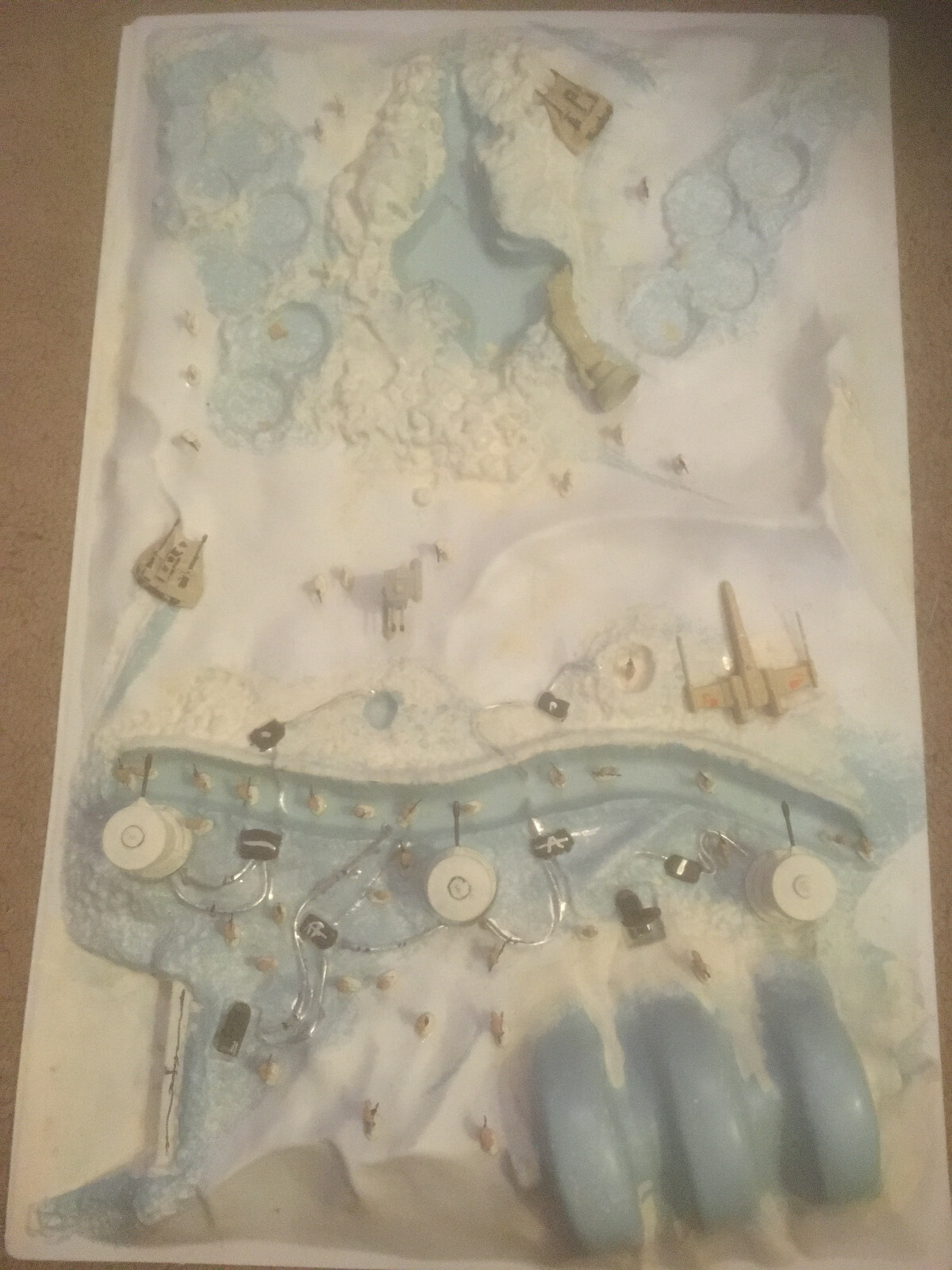 Airfix Star Wars Vintage Snapfix Scene BATTLE ON ICE PLANET HOTH Kit ...