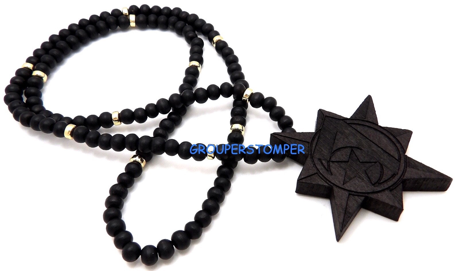 5 Percenter 7 Star New Good Wood Style Pendant with Beaded Necklace | eBay