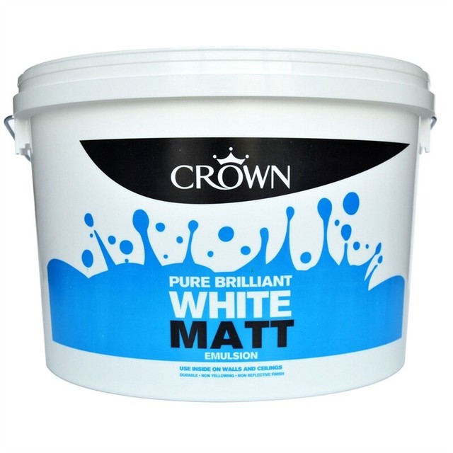 Crown Non-Breath Easy Matt Emulsion Paint - 10L - Soft Grey for sale ...