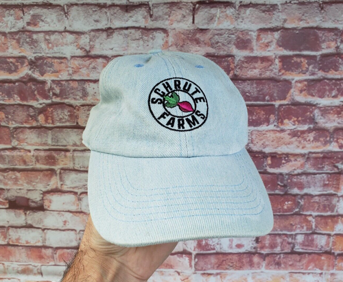 🔥 Schrute Farms Light Blue Yard Work Hat Women's OSFM The Office Dwight ...