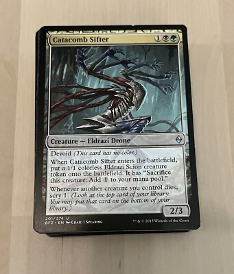MTG ELDRAZI Custom 60 Card Deck Big Eldrazi Creatures Scions Swarm ...