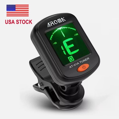 Chromatic Clip-On Tuner for Electric Acoustic Guitar Ukulele Bass ...