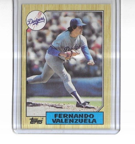 1987 Topps #410 Fernando Valenzuela Los Angeles Dodgers | eBay