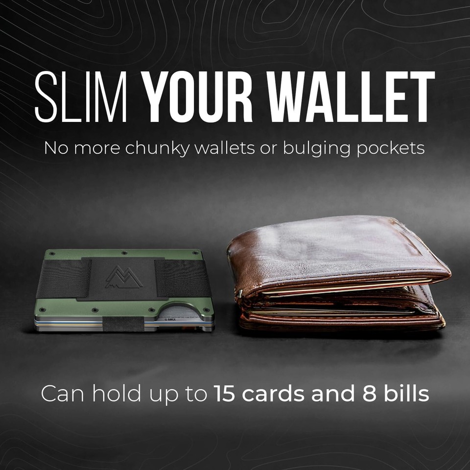 Elegant Minimalist Wallet with RFID Protection for Modern Men - Army ...