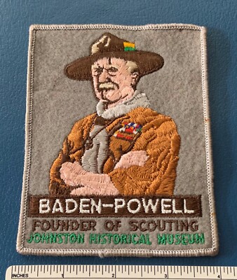 VTG BADEN POWELL Founder of Scouting JACKET PATCH BSA Johnston ...