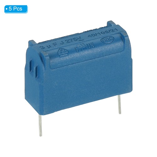 Induction Cooker Capacitor, 5 Pack 3uF AC 275V Vertical Capacitor Blue ...