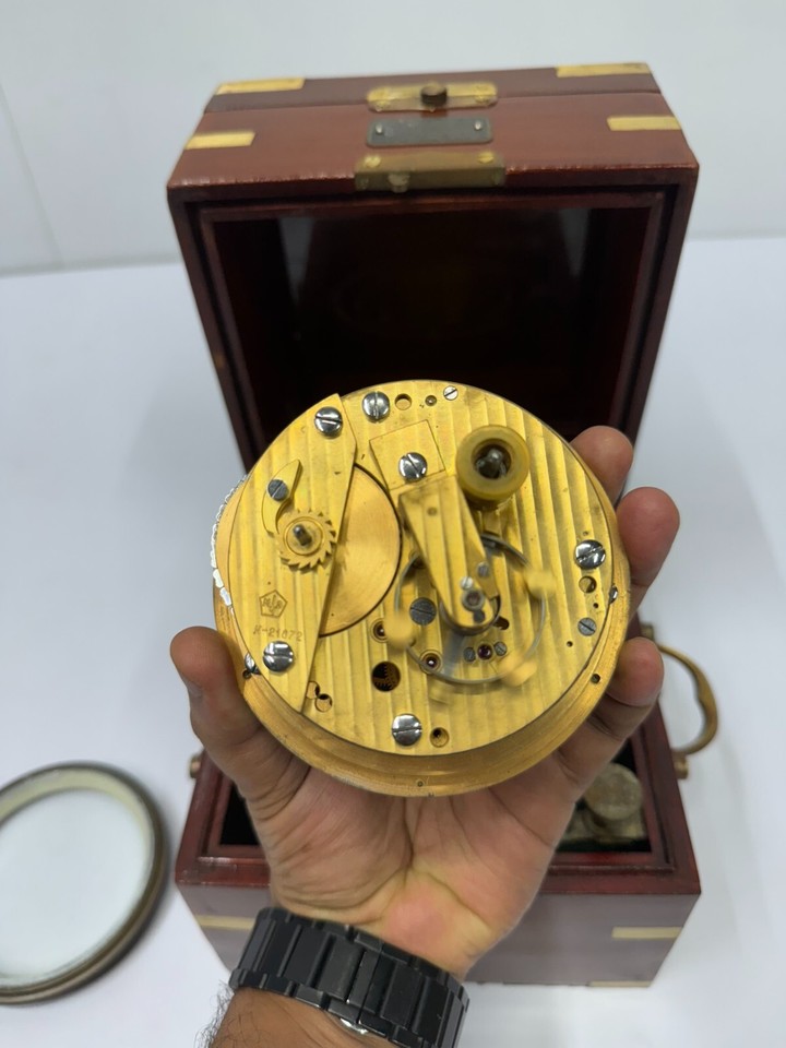 Salvage Marine Antique Mid Century Design Chronometer Box Russian Clock ...