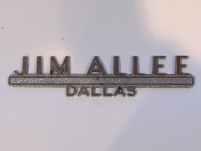 Vintage Jim Allee Oldsmobile Dallas Texas Metal Dealer Badge Emblem Tag ...