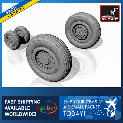 Mikoyan MiG-25 Foxbat Wheels for Aircraft 1/72 Scale Resin Kit Armory ...