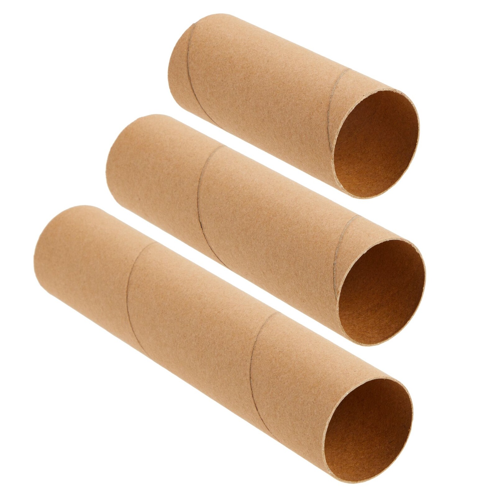 Brown Cardboard Tubes for Crafts, DIY Craft Paper Roll (3 Sizes, 36 ...