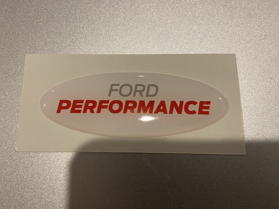 FORD PERFORMANCE OVAL DOMED RESIN DECAL EMBLEM STICKER FOR RAPTOR GT ...