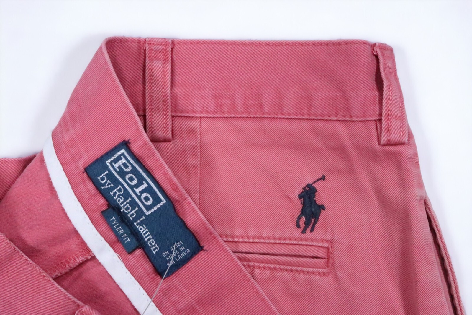 POLO RALPH LAUREN VINTAGE NANTUCKET RED TYLER PLEATED… - Gem