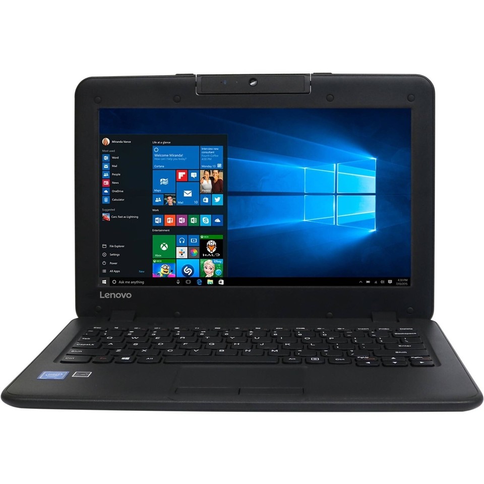 Lenovo N22 Laptop 11.6" Intel Celeron Windows 10 4GB RAM 64GB SSD WiFi ...