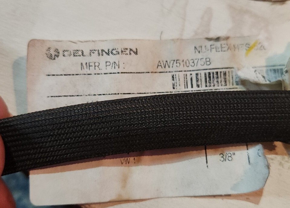 DELFINGEN NU-FLEX HTS-520C3 3/8" Heat Treated Fiberglass Sleeving 10ft | eBay