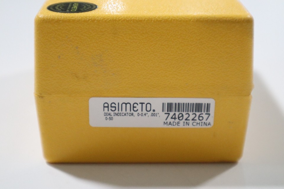 ASIMETO, AGD2 DIAL INDICATOR, 0-0.4" GRADUATION, 3/8" STEM D715 | eBay