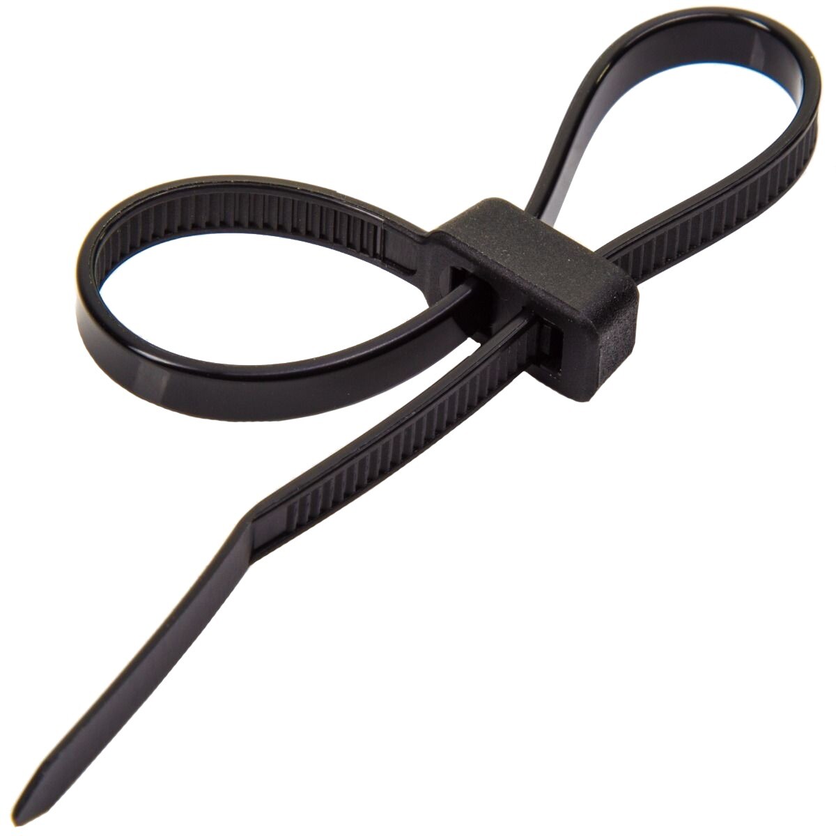 QUALITY DOUBLE LOOPED CABLE ZIP TIE Strong Nylon Straps Wraps Tidy ...