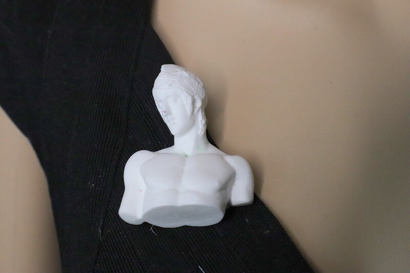 Zibellini Athena Pallas Minerva Torso Off White Brooch | eBay