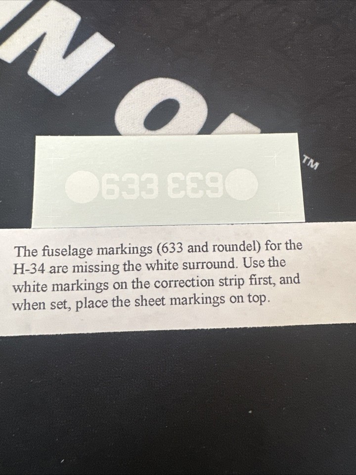 Belcher Bits Decal For CH-124A 1:72 Scale | eBay