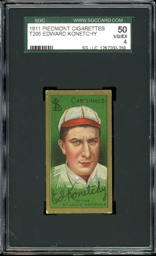 1911 T205 Gold Border Tobacco Ed Konetchy SGC 4 | eBay