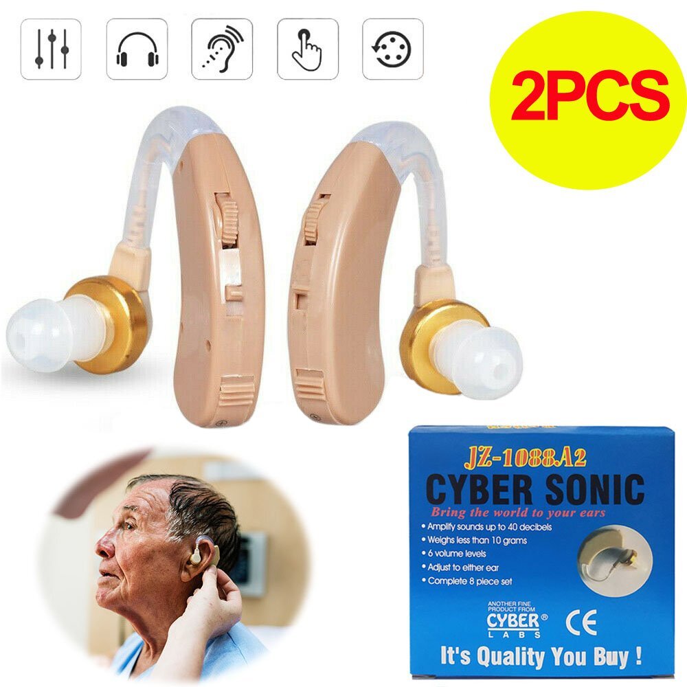 Digital Hearing Aids Behind the Ear Sound Amplifier Voice Enhancer for ...