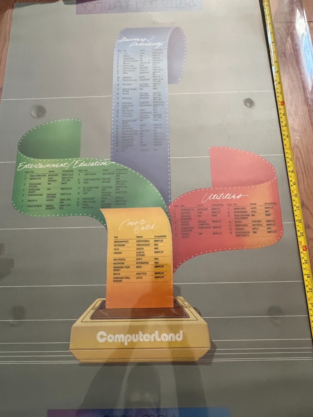 VINTAGE 1985 IBM COMPUTERLAND COMPUTER ADVERTISING POSTER 36 X 24 | eBay