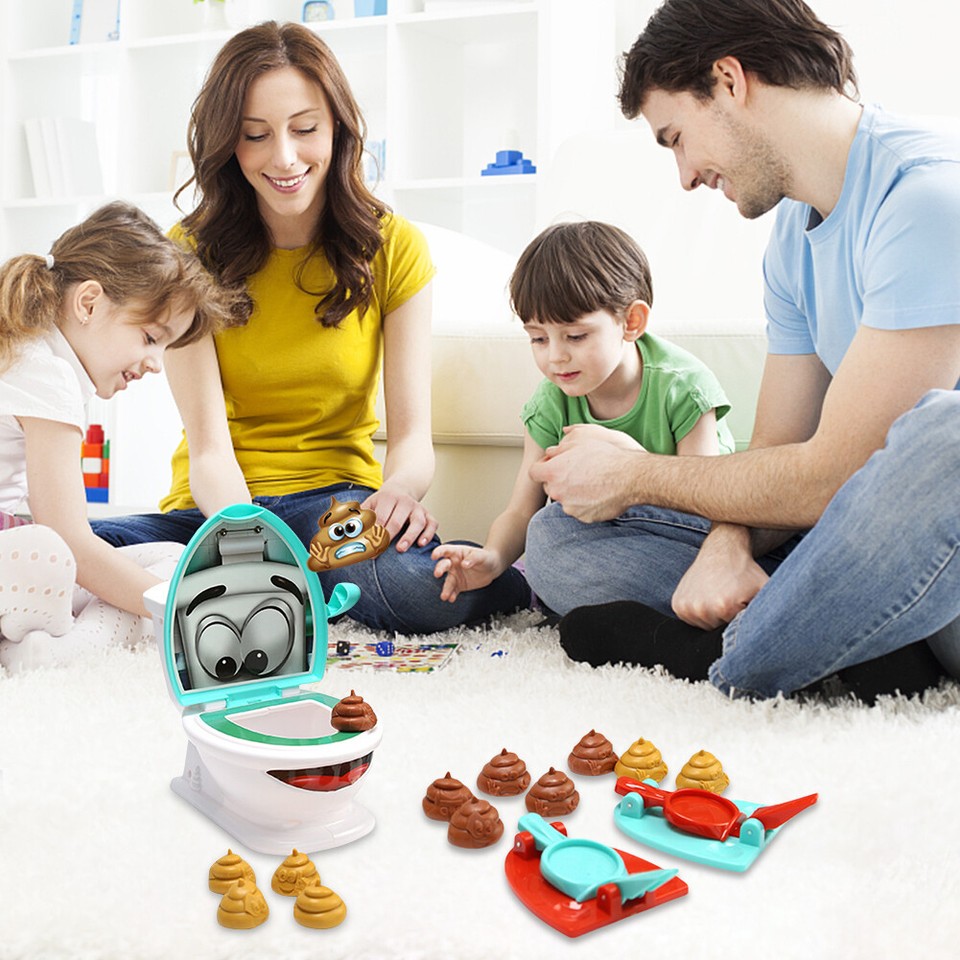 Poop Shoot Game Toy Funny Toilet Games Toilet Creative Toy for Kids ...