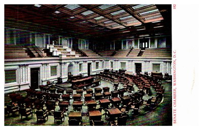 Senate Chamber Washington DC Postcard | eBay